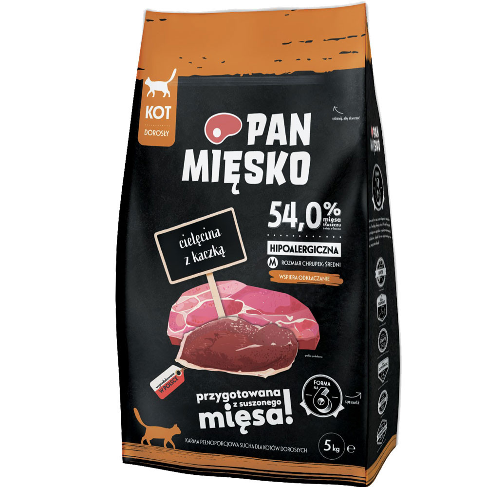 Sucha Karma Dla Kota Pan Mi Sko Ciel Cina Z Kaczk Kg Pan Mi Sko